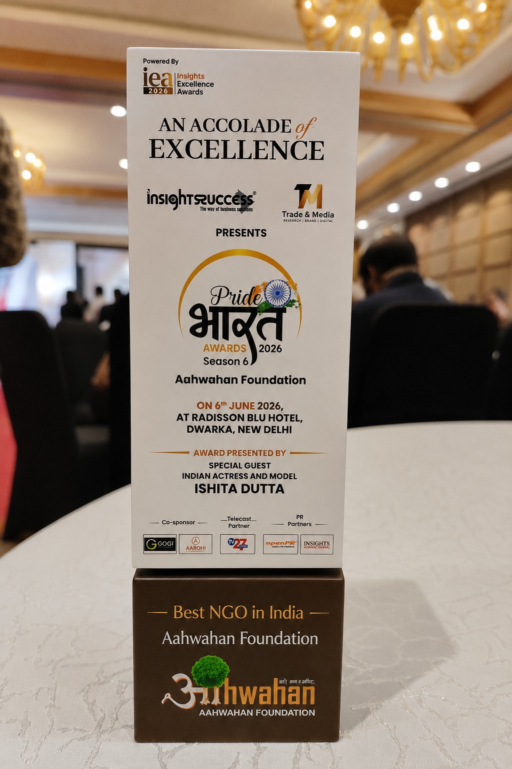 Aahwahan Foundation Wins Best NGO in India Award at Pride of Bharat ...